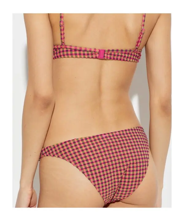 The Upside Aliki Christy Checked Bikini Bottoms