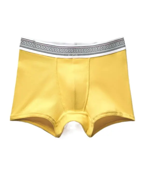 Versace Ribbed Jersey Trunks - Yellow
