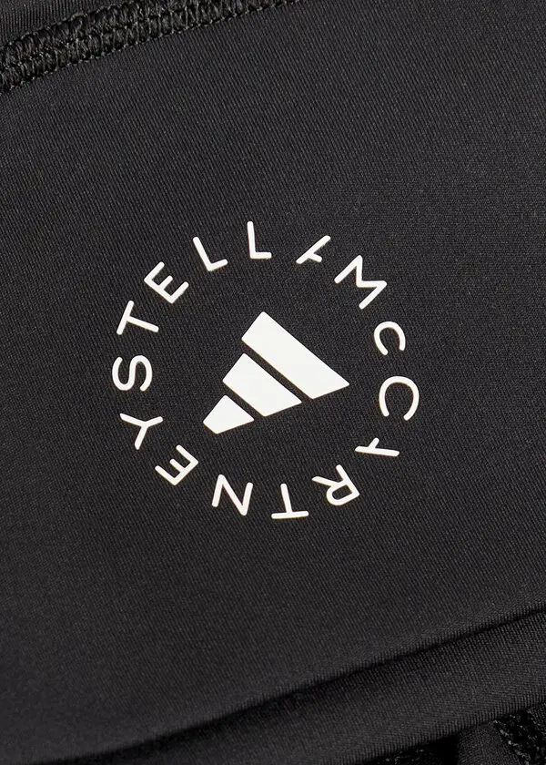 Stella McCartney Adidas X Training Logo Cropped Stretch-jersey Top