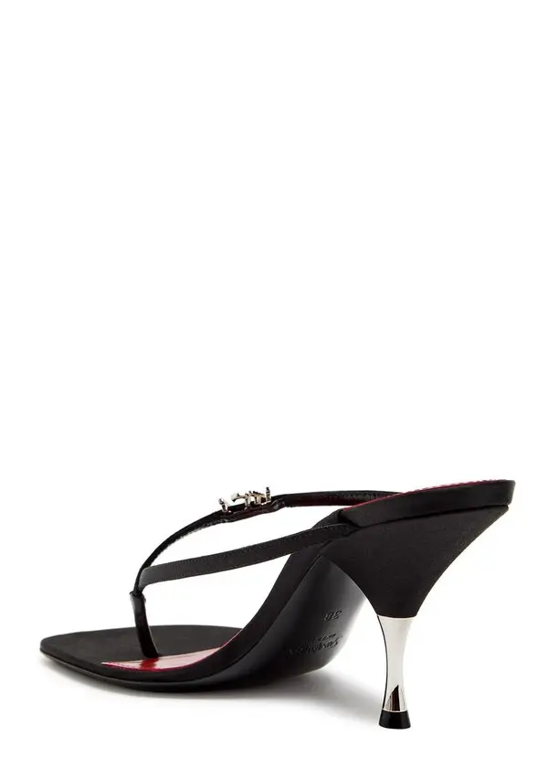 Saint Laurent Jerry 80 Crystal-embellished Sandals