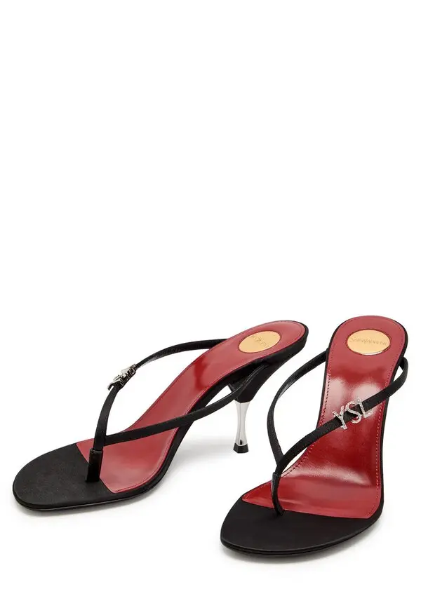 Saint Laurent Jerry 80 Crystal-embellished Sandals
