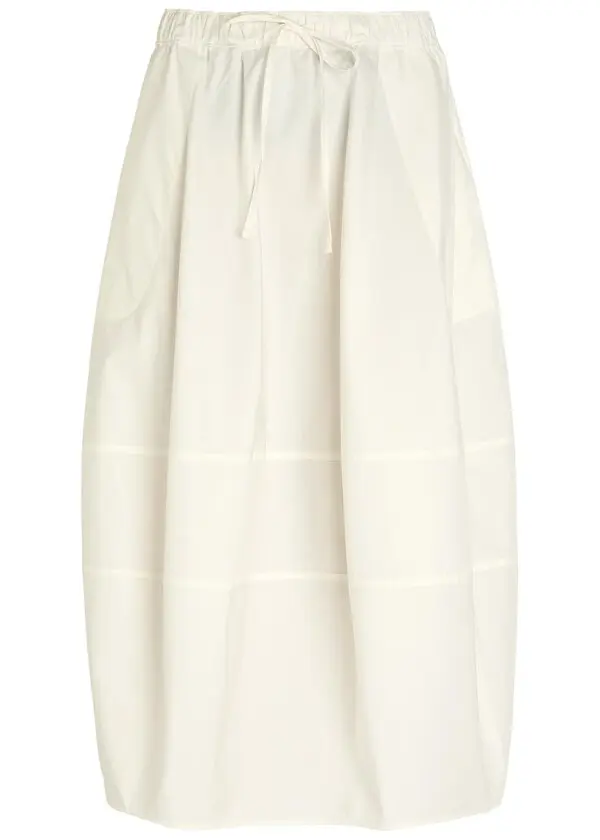 Polo Ralph Lauren Cotton Poplin Midi Skirt