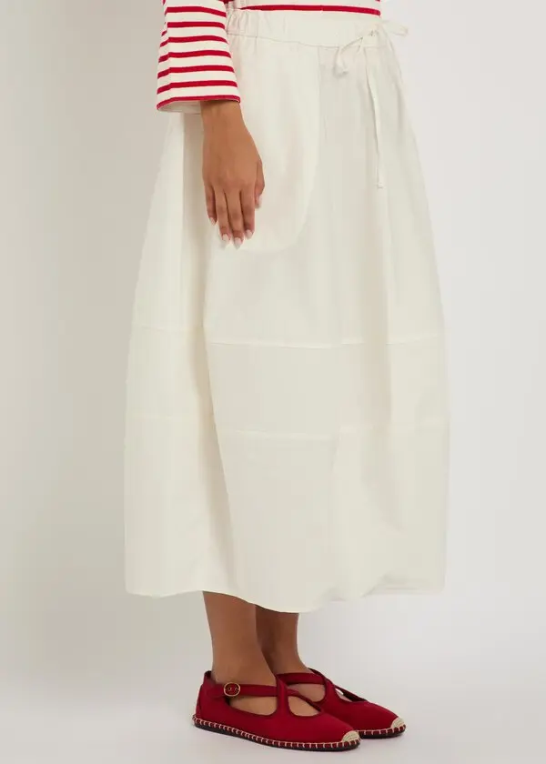 Polo Ralph Lauren Cotton Poplin Midi Skirt