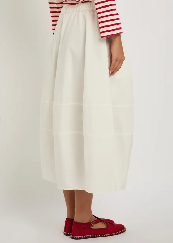 Polo Ralph Lauren Cotton Poplin Midi Skirt