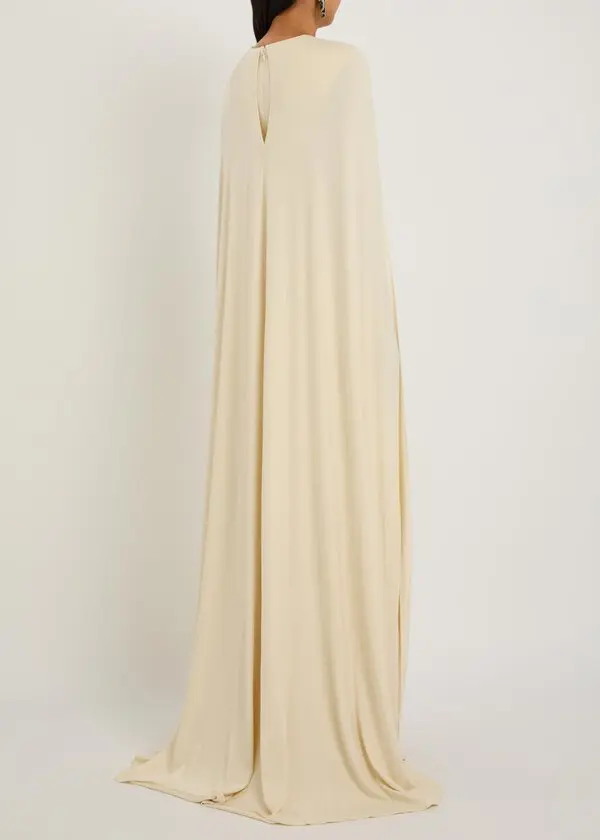 Simkhai Demi Draped Cape Jersey Gown