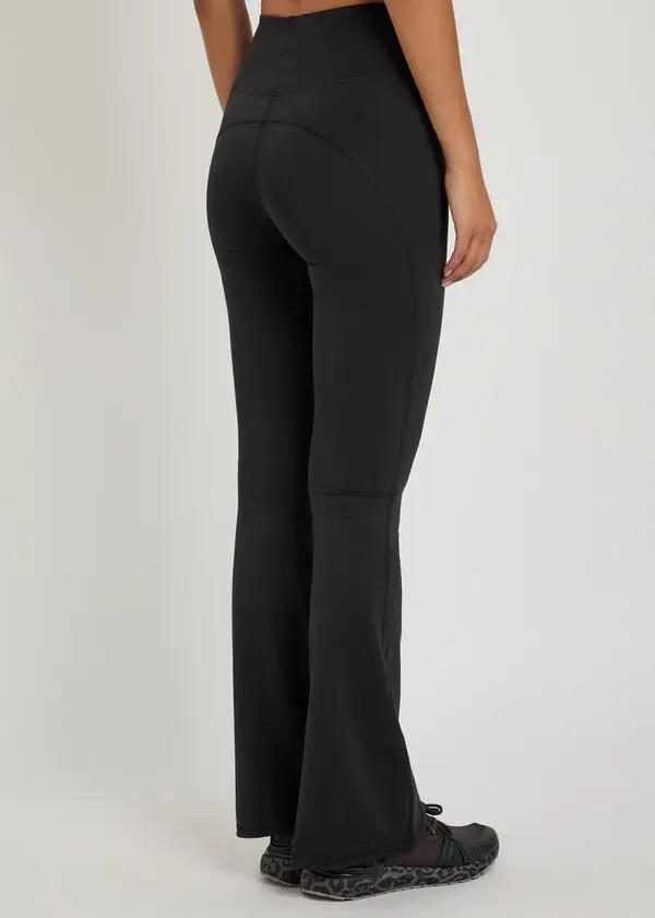 Stella McCartney Adidas X Training Logo Stretch-jersey Flared Leggings