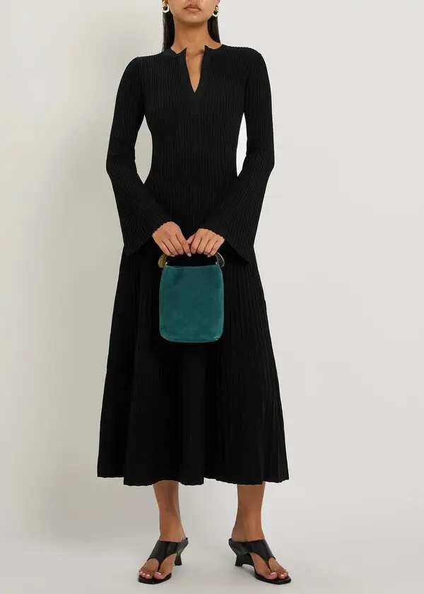 Simkhai Genna Ribbed Knit Midi Dress