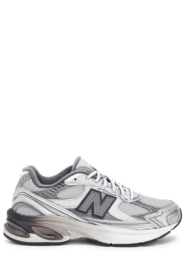 NEW BALANCE 2010 Metallic Mesh Lace-up Sneakers - Grey