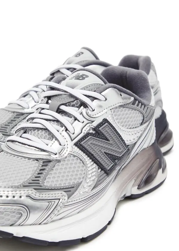 NEW BALANCE 2010 Metallic Mesh Lace-up Sneakers - Grey