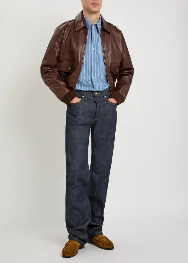 A.p.c. Striped Cotton-poplin Shirt
