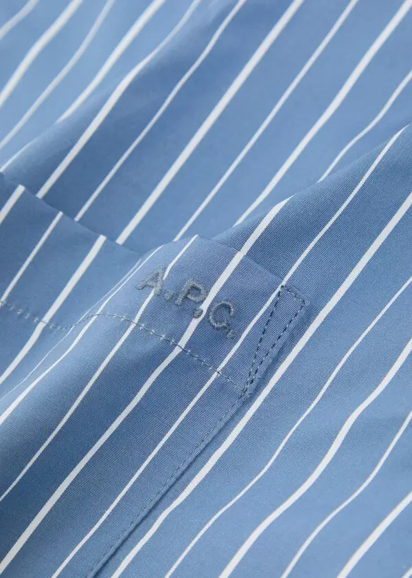 A.p.c. Striped Cotton-poplin Shirt