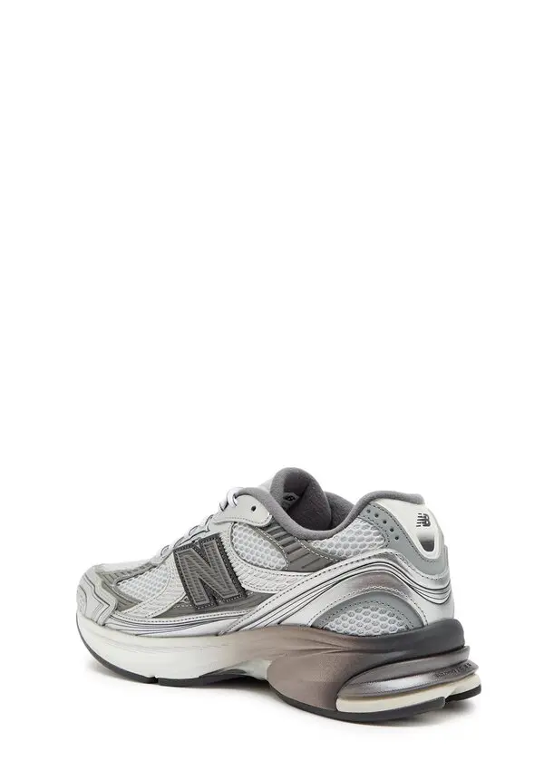 NEW BALANCE Panelled Metallic Mesh Sneakers - Silver