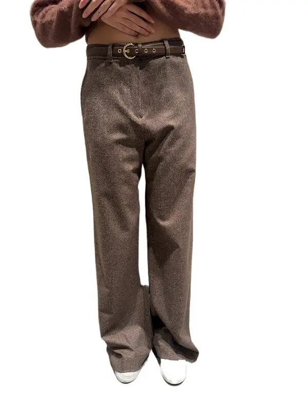 Max Mara Gioia Belted Wide-leg Pants