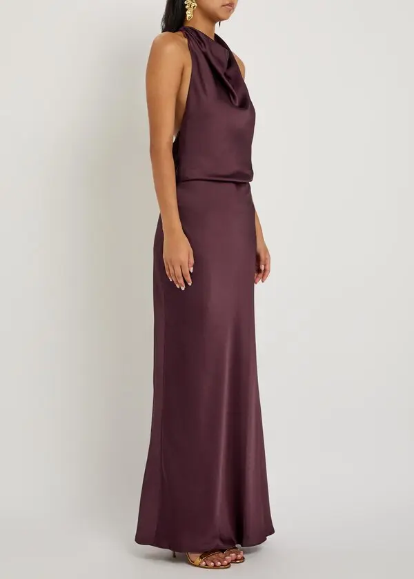 Simkhai Reannon Draped Silk Gown