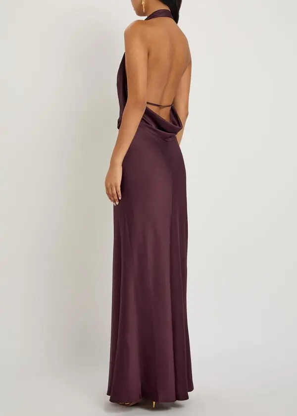 Simkhai Reannon Draped Silk Gown