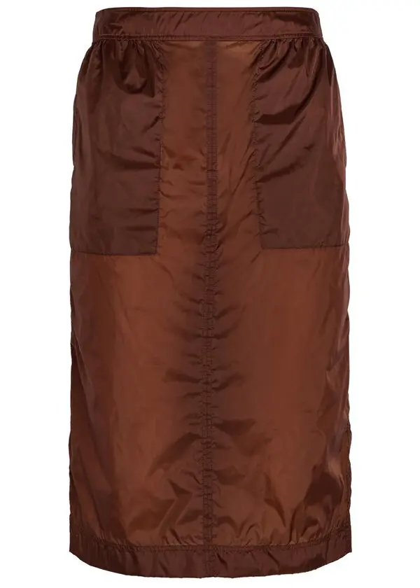Saint Laurent Nylon Midi Skirt
