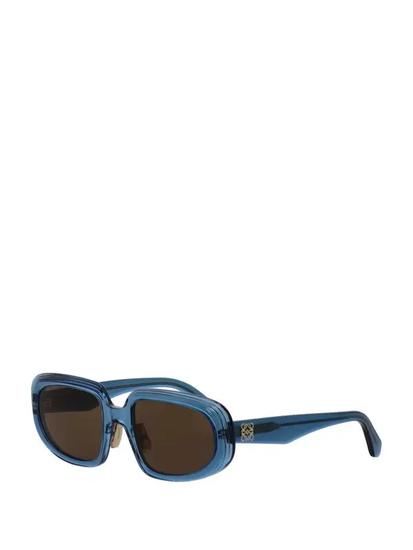 Loewe Mini Anagram Steps Rectangular Sunglasses