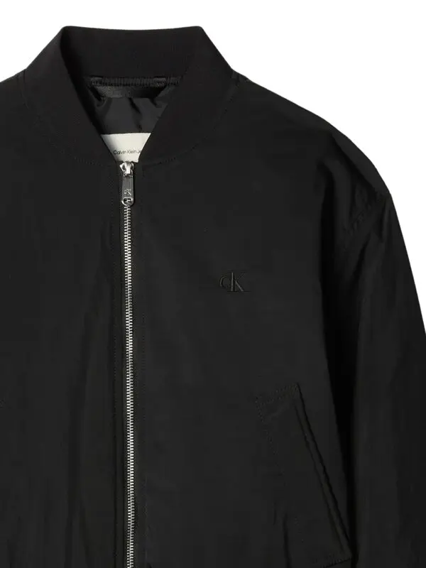 Calvin Klein Embroidered Zip-up Bomber Jacket