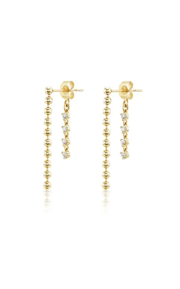 VICE VERSA 14k Yellow Mini Gemini Drops