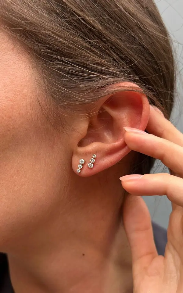 VICE VERSA 14k Yellow Kin Studs