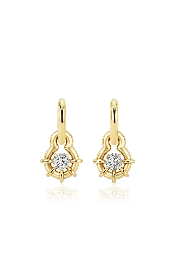 VICE VERSA 14k Yellow Louise Huggies