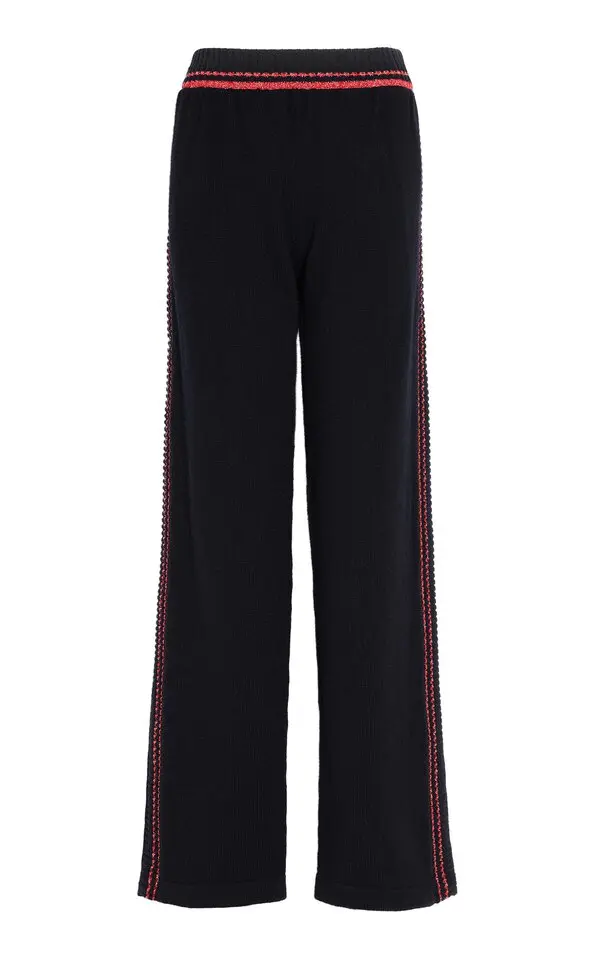 BARRIE Cashmere Cricket Club Pants - Navy