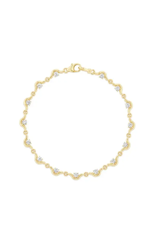 VICE VERSA 14k Yellow Louise Line Bracelet