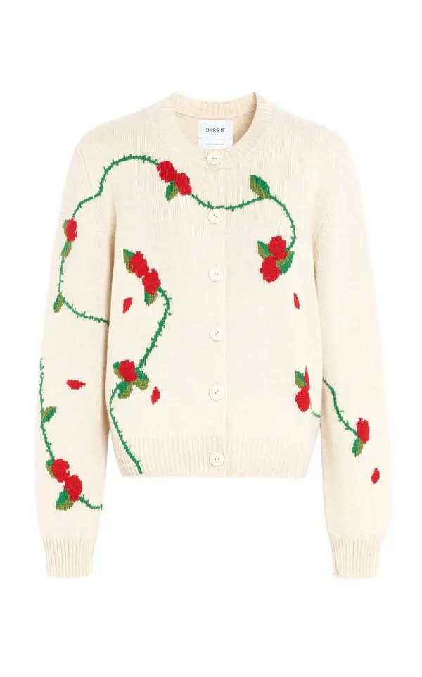 BARRIE Cashmere English Garden Cardigan - Floral