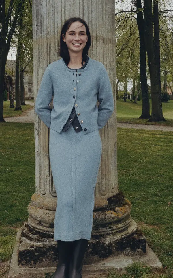 BARRIE Cashmere Mismatch Buttons Cardigan