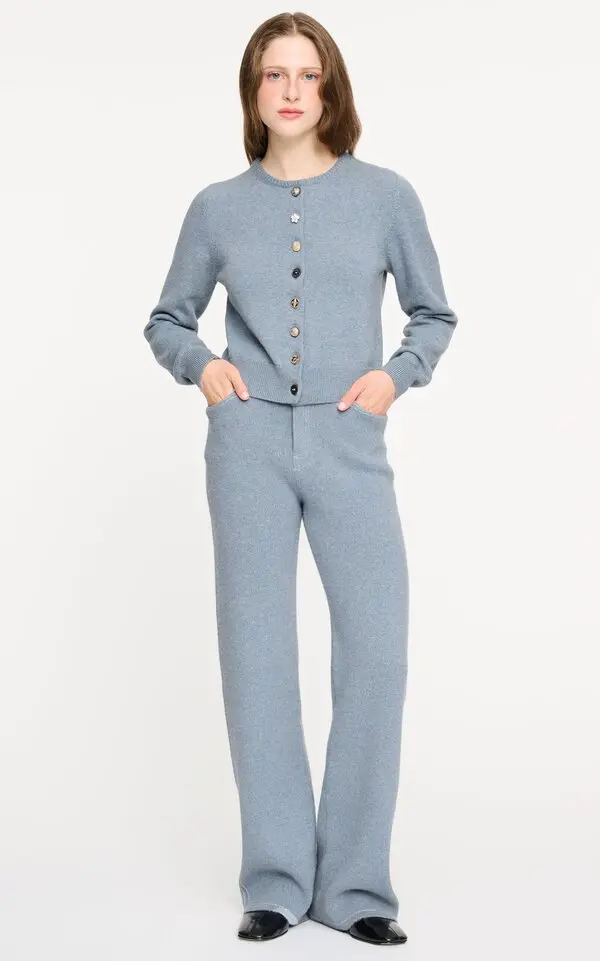 BARRIE Cashmere Mismatch Buttons Cardigan