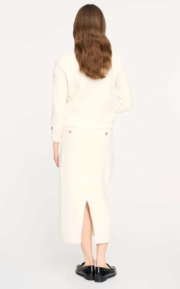 BARRIE Cashmere Long Denim Skirt