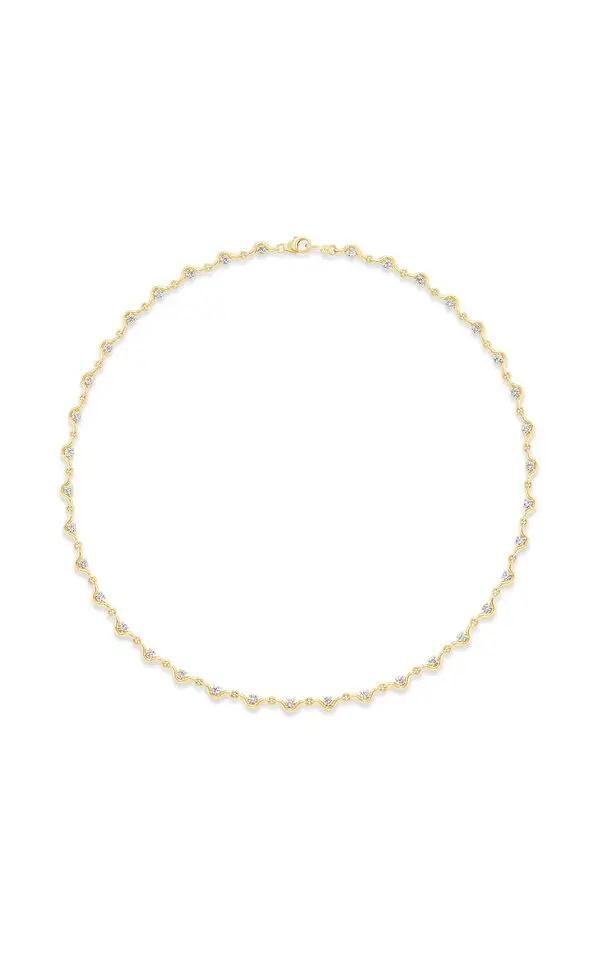 VICE VERSA 14k Yellow Louise Line Necklace