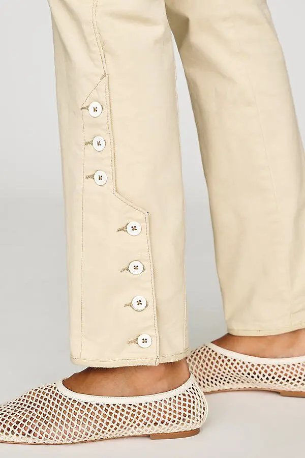Anthropologie Jodhpur Mid-rise Straight-leg Pants