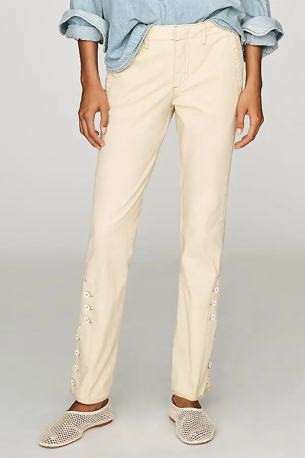 Anthropologie Jodhpur Mid-rise Straight-leg Pants