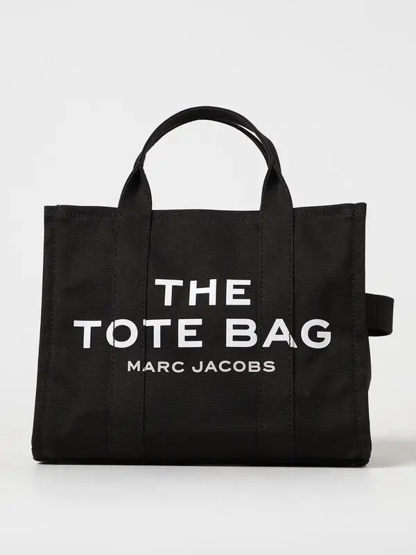 Marc Jacobs The Medium Tote Bag In Canvas - Black