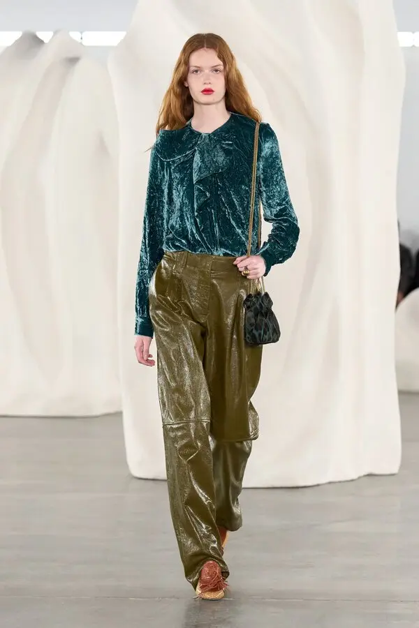 Ulla Johnson Vesa Long Sleeve Velvet Bow Blouse
