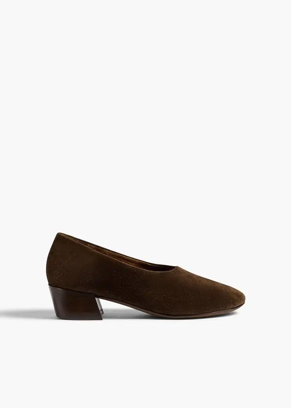 Khaite Marcy Suede Pumps - Ebano