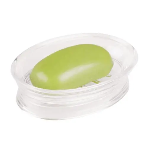 IDESIGN Soap Dish For Bathroom Sinkelevated Oval Stand For Countertop