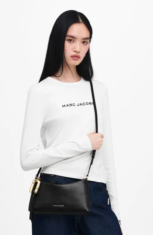 Marc Jacobs Scene Convertible Metallic Leather Mini Bag - Black