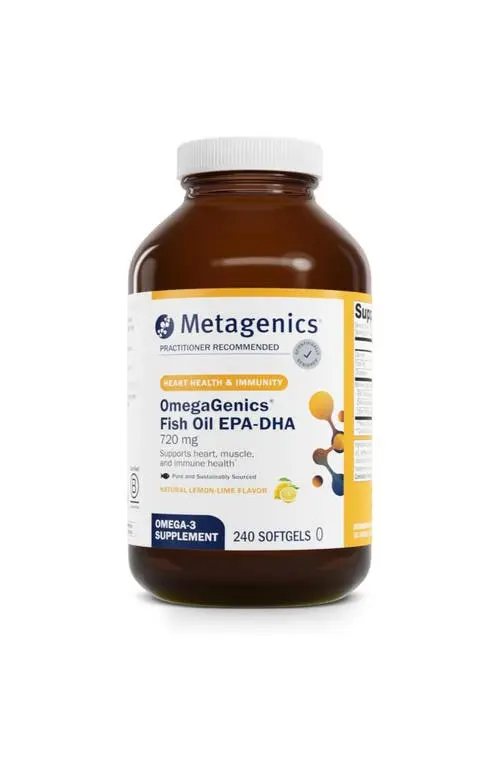METAGENICS Omegagenics High Potency Fish Oil Epa-dha Omega-3 Supplement 240 Softgels - None