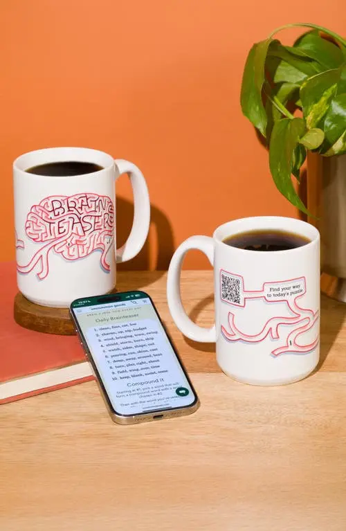 UNCOMMON GOODS Brainteasers Interactive Qr Mug