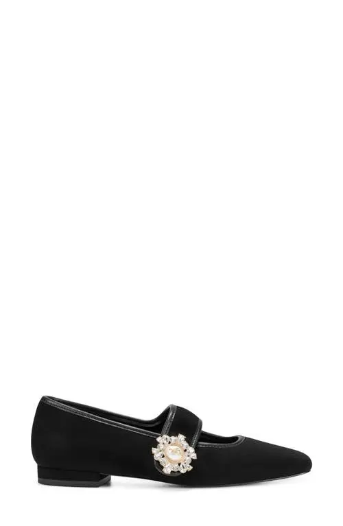 Karl Lagerfeld Paris Isabelle Ballet Flat With Crystal Brooch