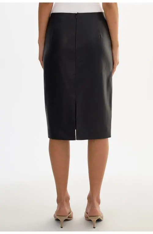 LAMARQUE Luciana | Faux Leather Pencil Skirt