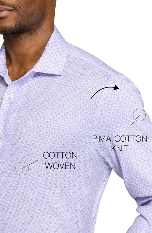 W.R.K Slim Fit Cross Geo Reworked Button-up Shirt