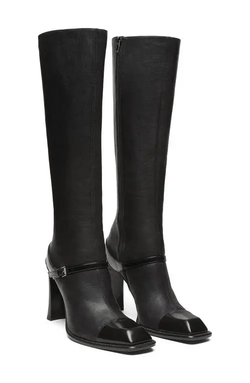 Alexander McQueen Niko Leather Knee High Boots