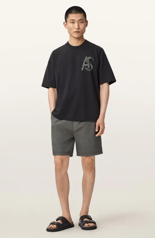 ALLSAINTS Linx Graphic T-shirt - Washed Black