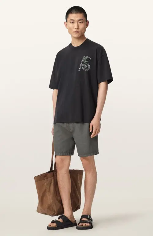 ALLSAINTS Linx Graphic T-shirt - Washed Black