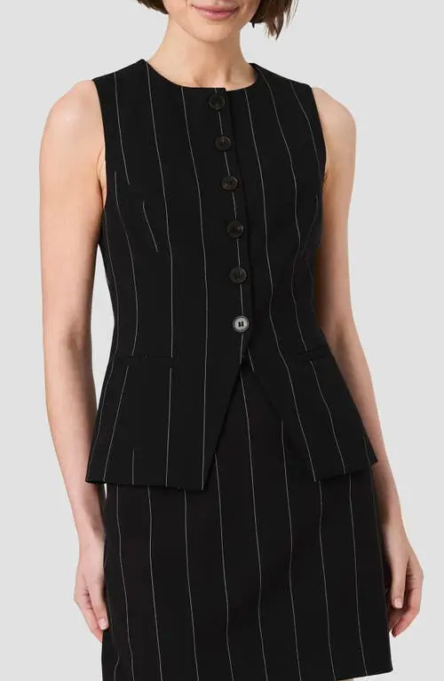French Connection Pinstripe Button-up Tank