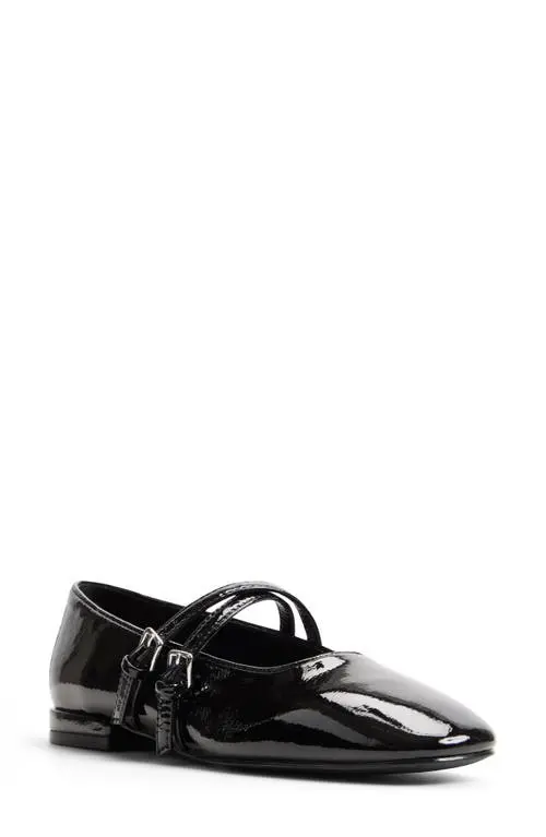 Aldo Elinora Mary Jane Flat With Criss-cross Straps - Black