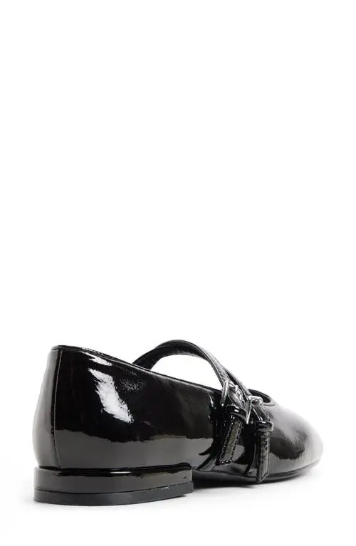Aldo Elinora Mary Jane Flat With Criss-cross Straps - Black